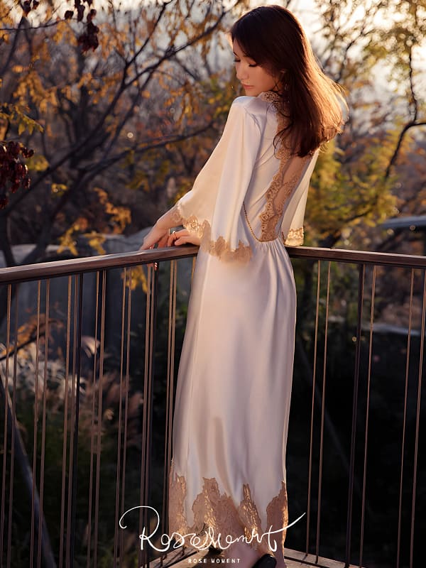 Backless Nightgown Skirt | Rose Moment